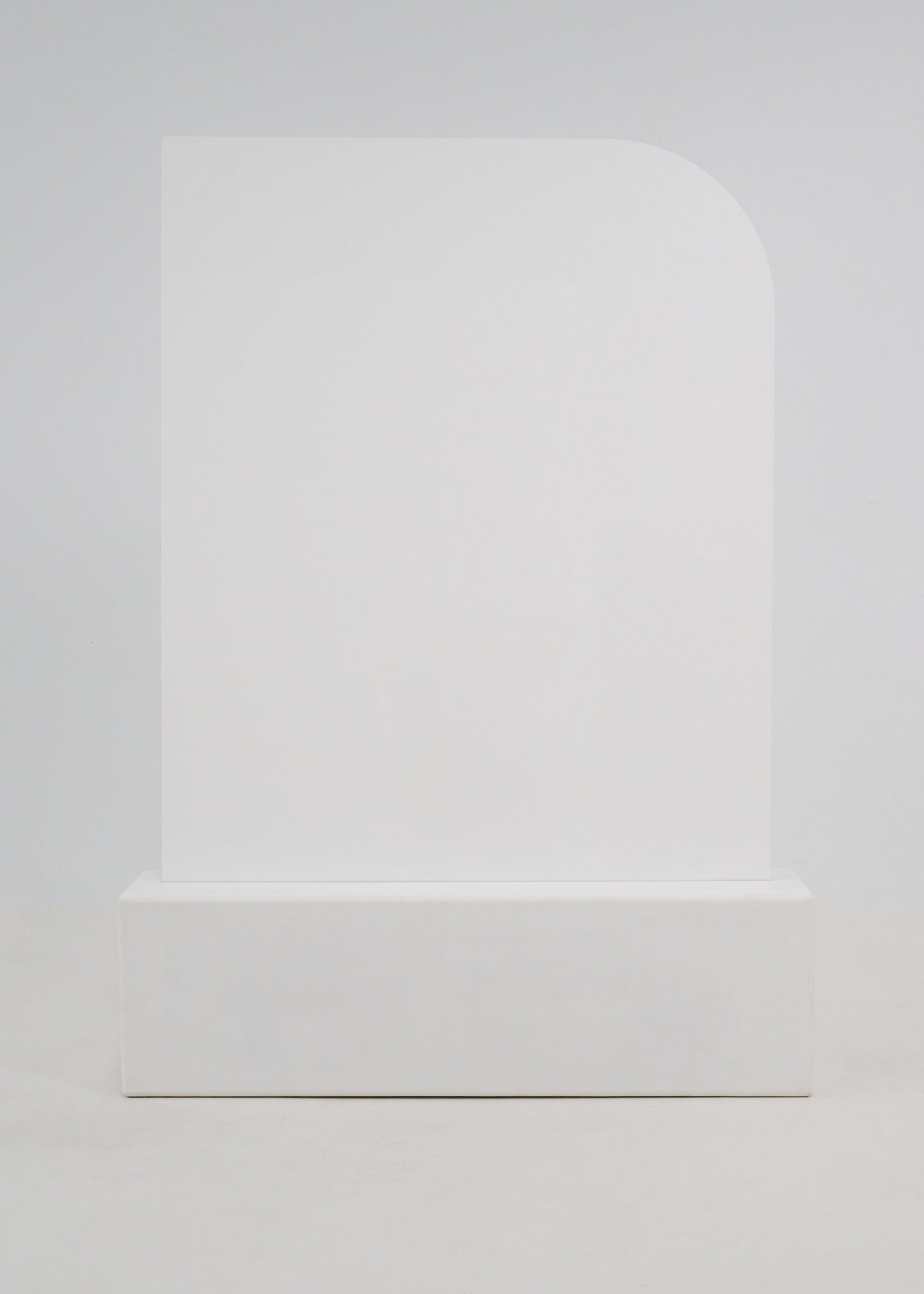 1.2m Cornered Acrylic Signage + Rectangular Slotted Base